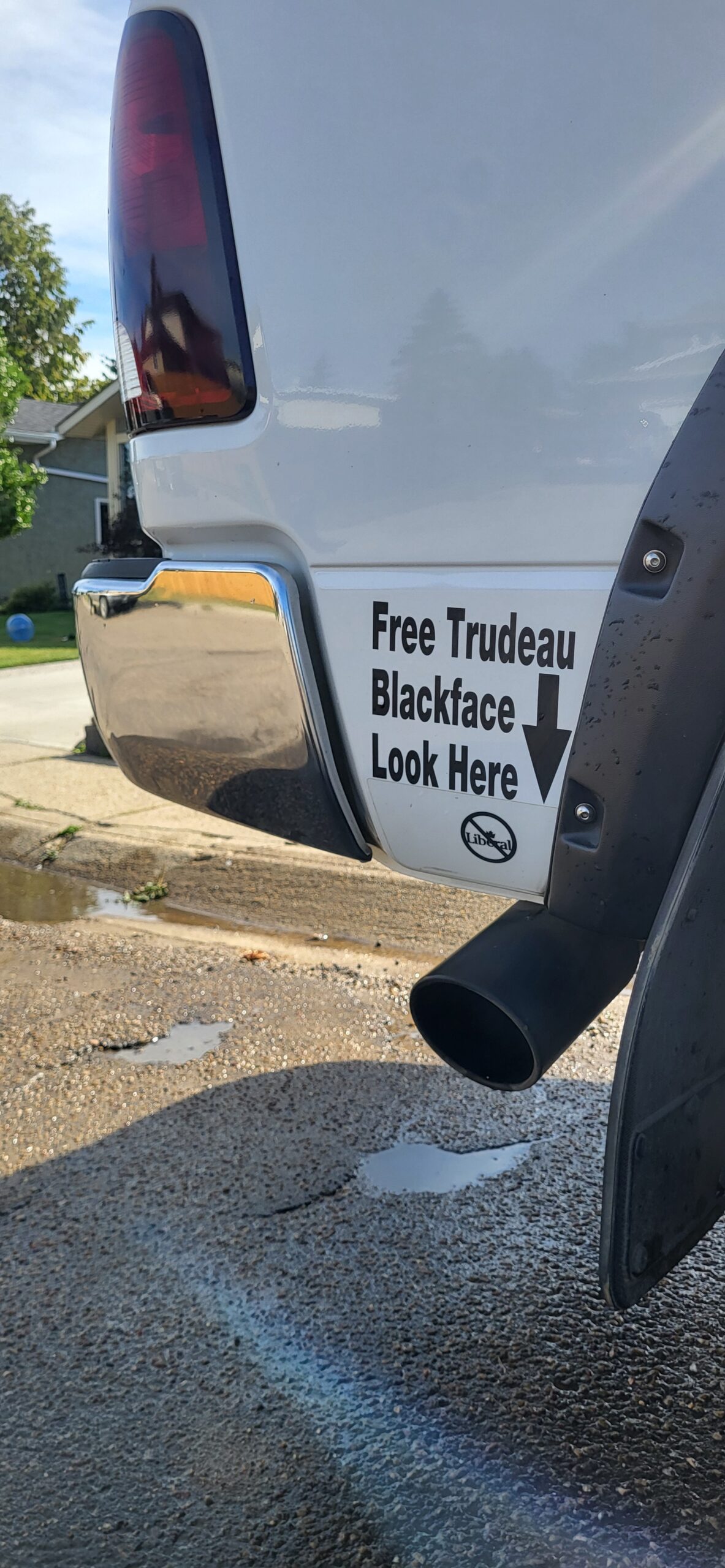 Free Trudeau black face diesel decal meme - Alberta Memes
