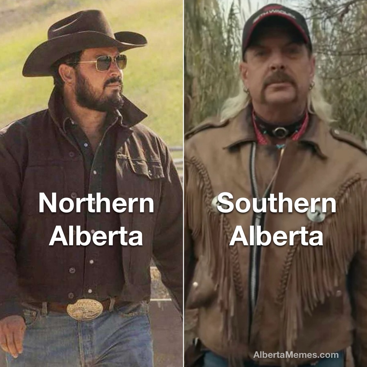 How Alberta Changes as You Drive South meme - Alberta Memes
